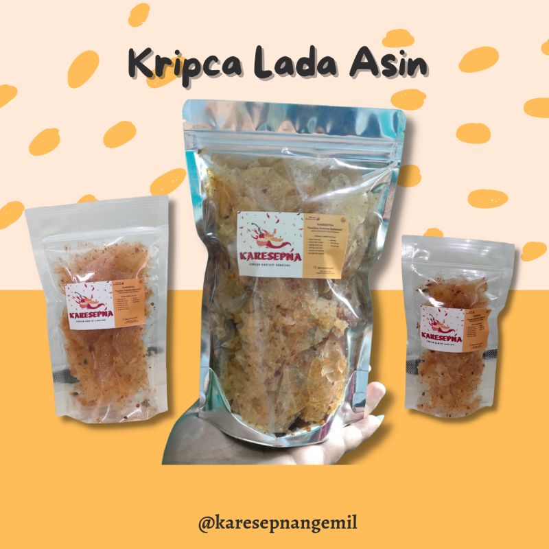 Jual KERIPIK KACA (KRIPCA) LADA ASIN (BESAR) | Shopee Indonesia