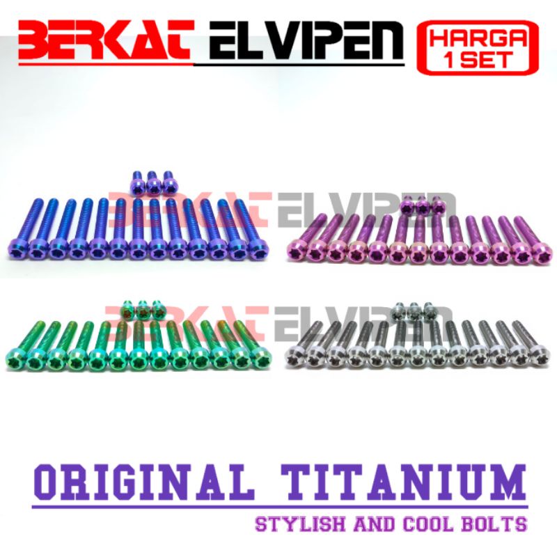 Jual Baut Titanium Set Bak Cvt dan Keongan Air Duct Beat Scoopy Genio ...
