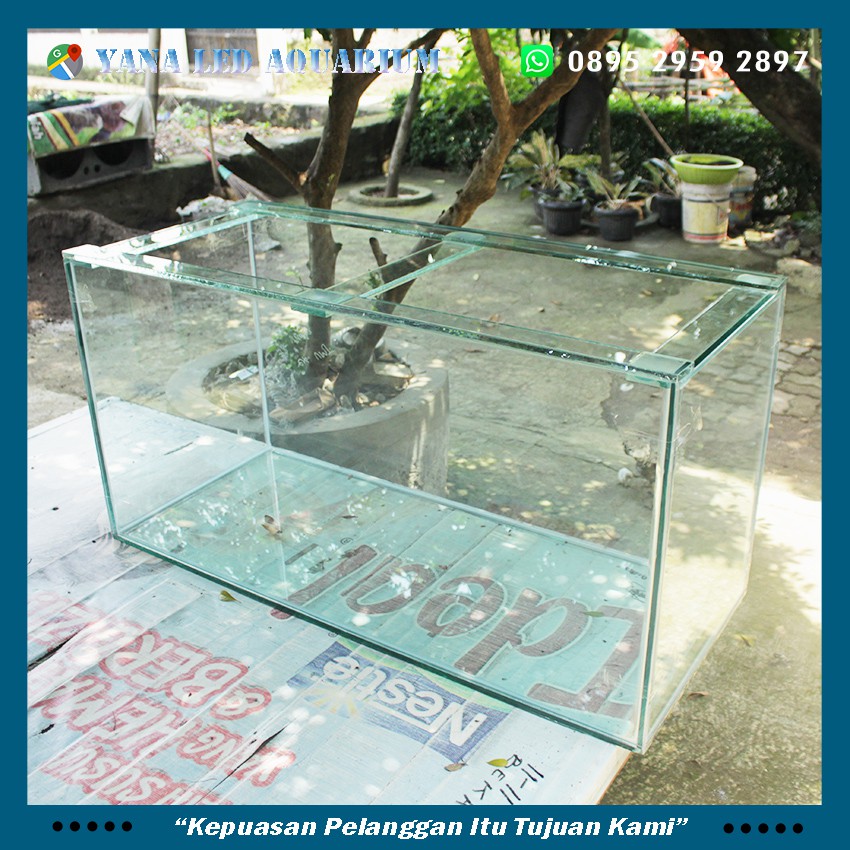 Jual Aquarium / Akuarium Kaca Bening 150cm x60x60 12mm | Shopee Indonesia