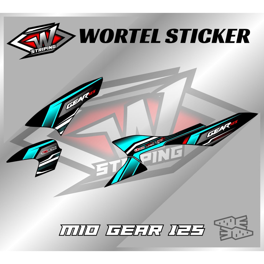 Jual Striping Mio Gear-Stiker Lis Decal Hologram Motor Mio Gear 125 ...