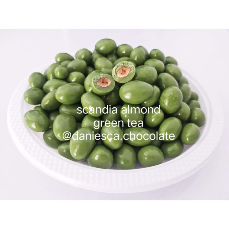 Jual .500gr coklat Scandia almond green tea ( ds bgr ) | Shopee Indonesia