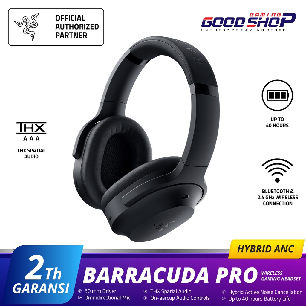 Jual Razer Barracuda Pro Wireless Hybrid ANC - Gaming Headset | Shopee ...