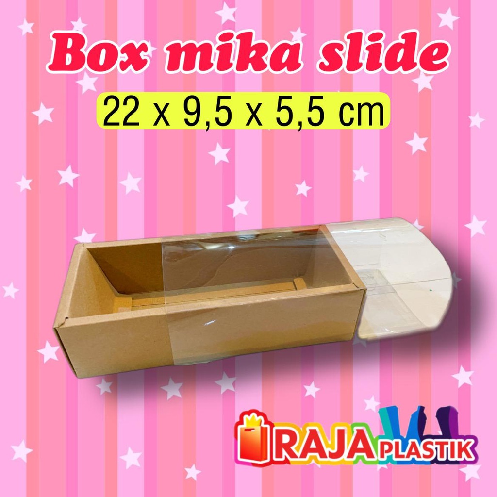 Jual Box Kue Mika Slide / Dos Makanan Mika Slide / Box Asesoris Mika ...