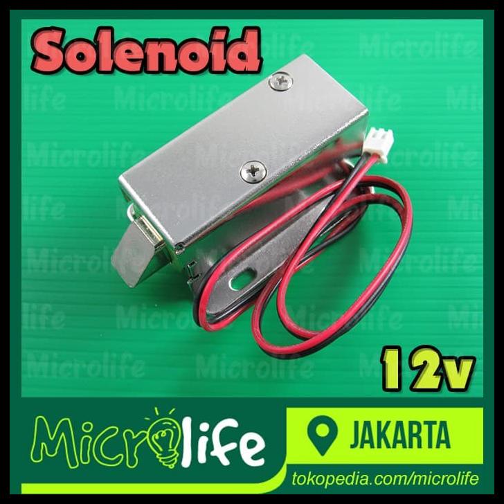 Jual Solenoid Door Lock 12V Automatic Electronic Arduino Rfid | Shopee ...