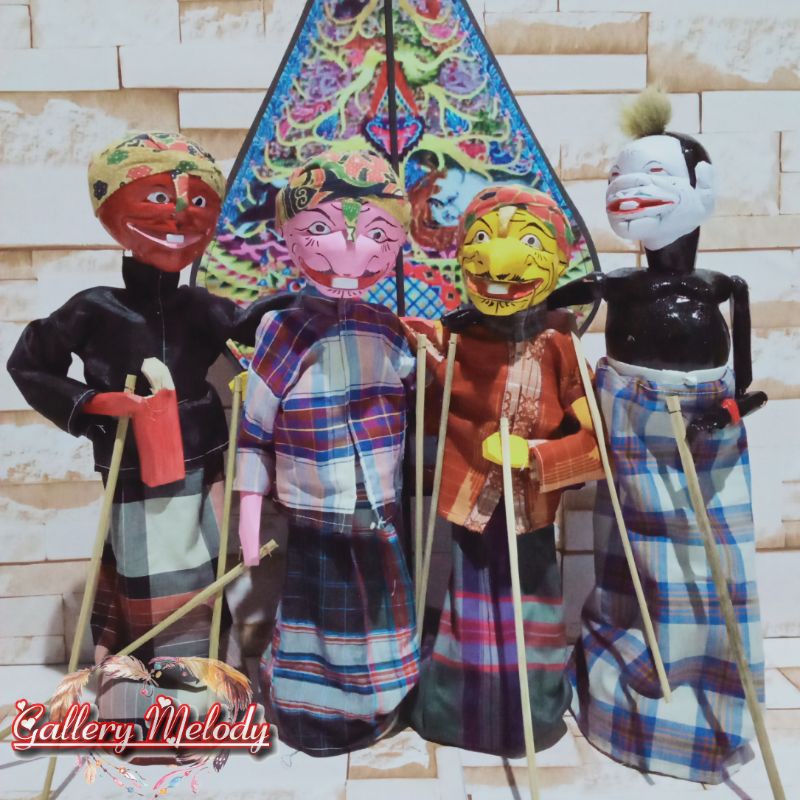 Jual Wayang Golek Punakawan 1set=4pcs(cepot,gareng,dewala,semar ...