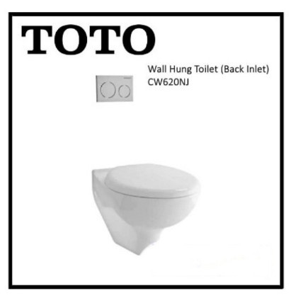 Jual Kloset Duduk TOTO CW620NJ / Wall Hung Closet TOTO CW 620 NJ | Shopee Indonesia