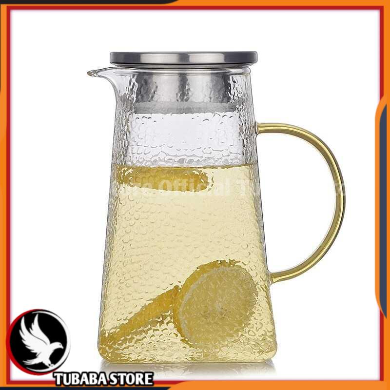 Jual Teko Air Kettle Heat Resistant Borosilicate Glass 1200ml Murah ...