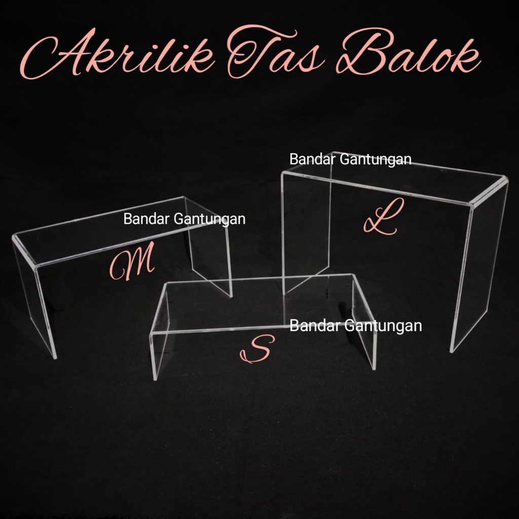 Jual Akrilik Dompet Akrilik Tas Display Pajangan Tas Stand Tas Acrylic ...