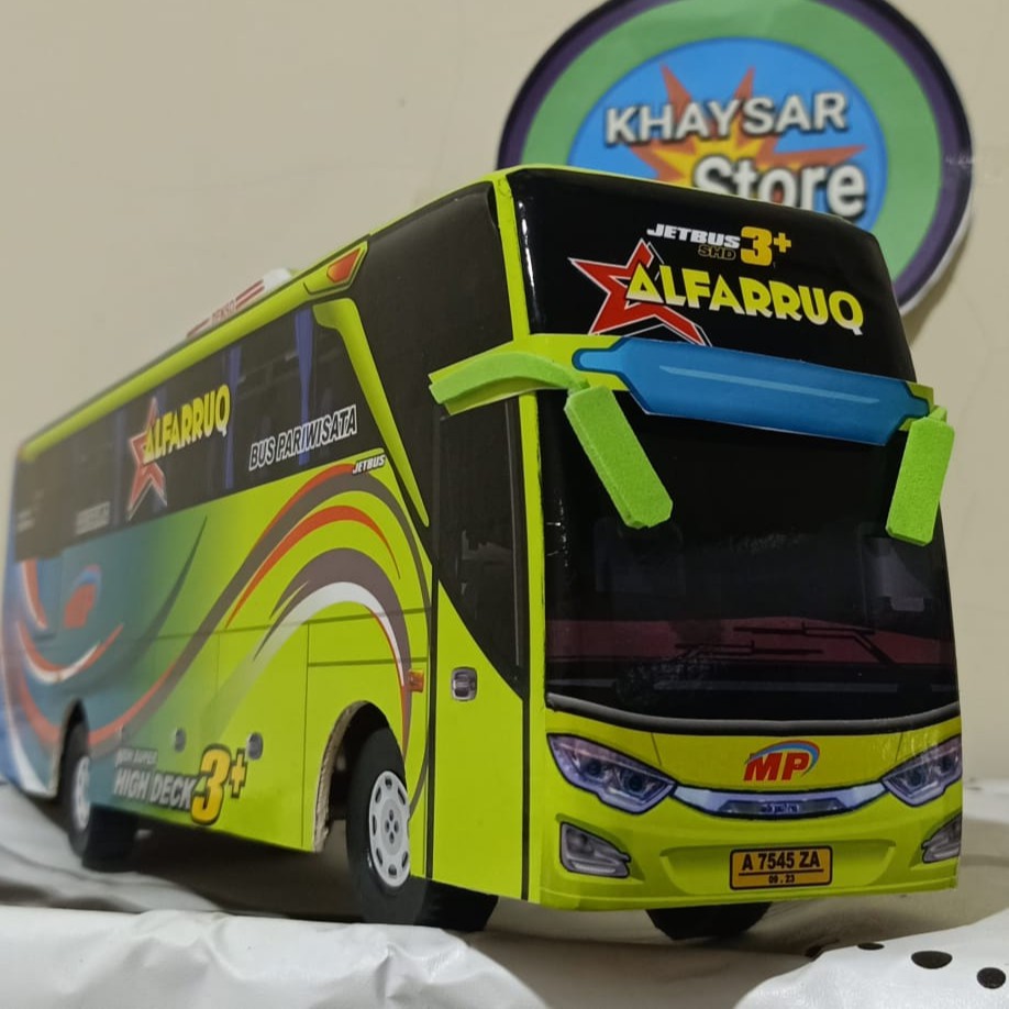 Jual miniatur bus bis mainan bus bis shd jb3+ ALFARUQ | Shopee Indonesia