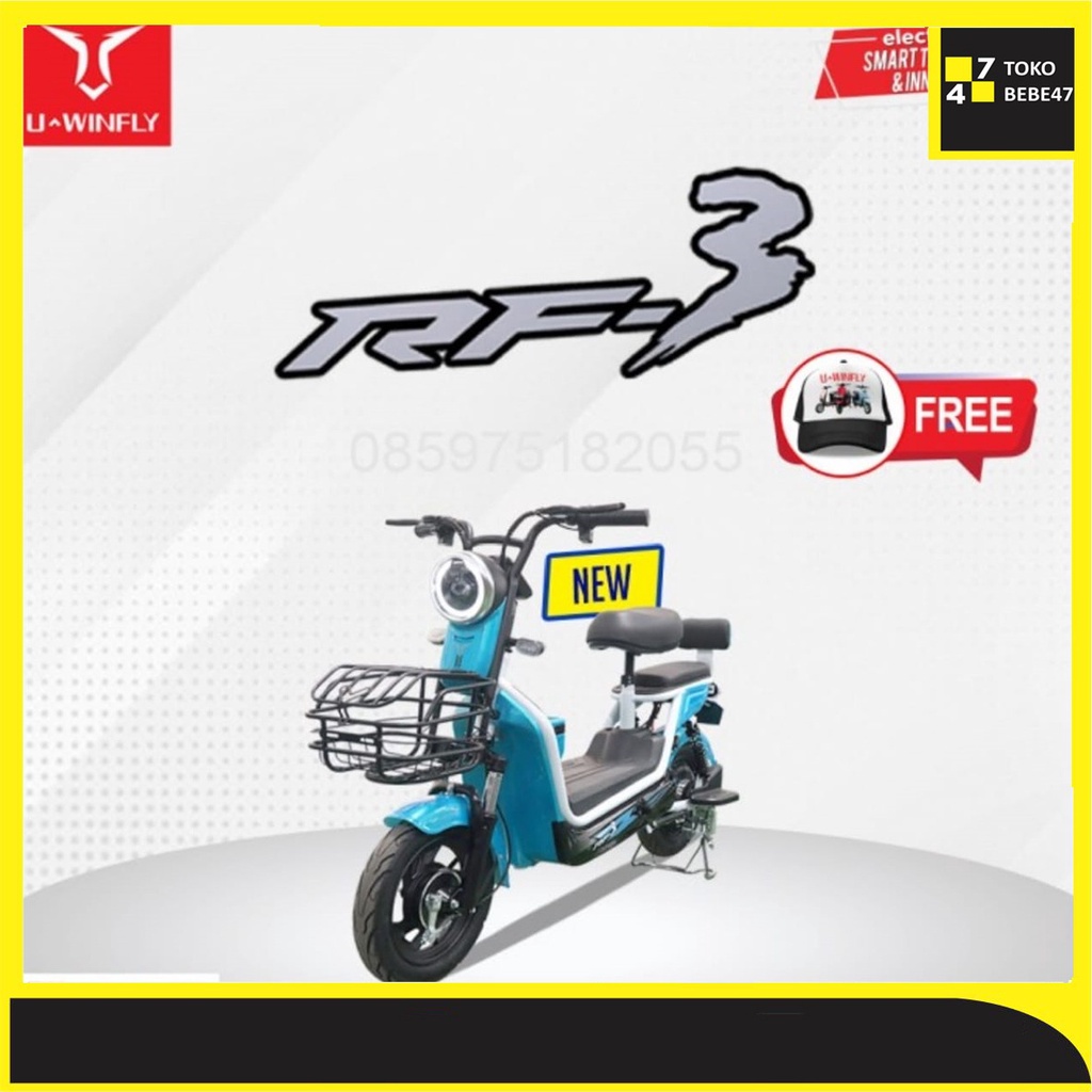 Jual SEPEDA LISTRIK UWINFLY REDFISH 3 U WINFLY RF3 NEW SERIES | Shopee ...