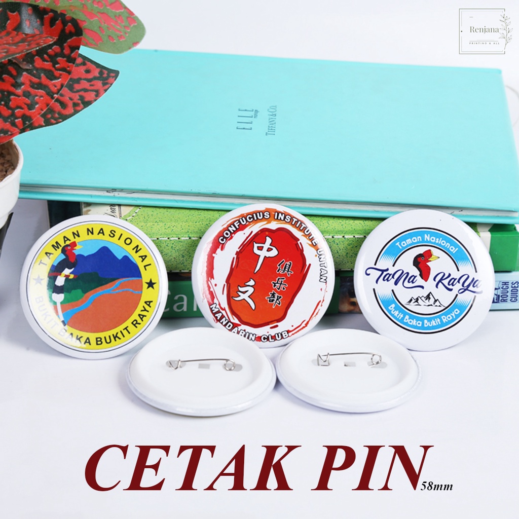 Jual CETAK PIN / KEYCHAIN CUSTOM 58mm Min. Order 10pcs | Shopee Indonesia