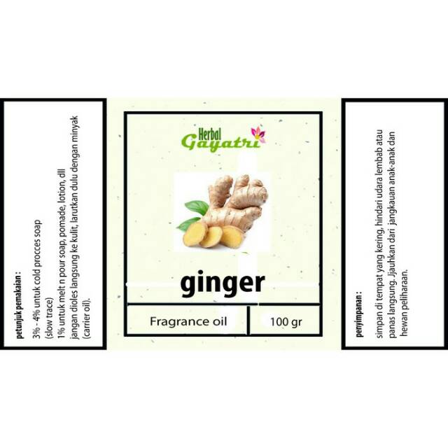 Jual Ginger Fragrance Oil 100 Gram | Shopee Indonesia
