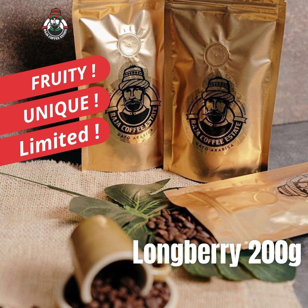 Jual KOPI LONGBERRY 200G RAJA COFFEE ESTATE | Shopee Indonesia