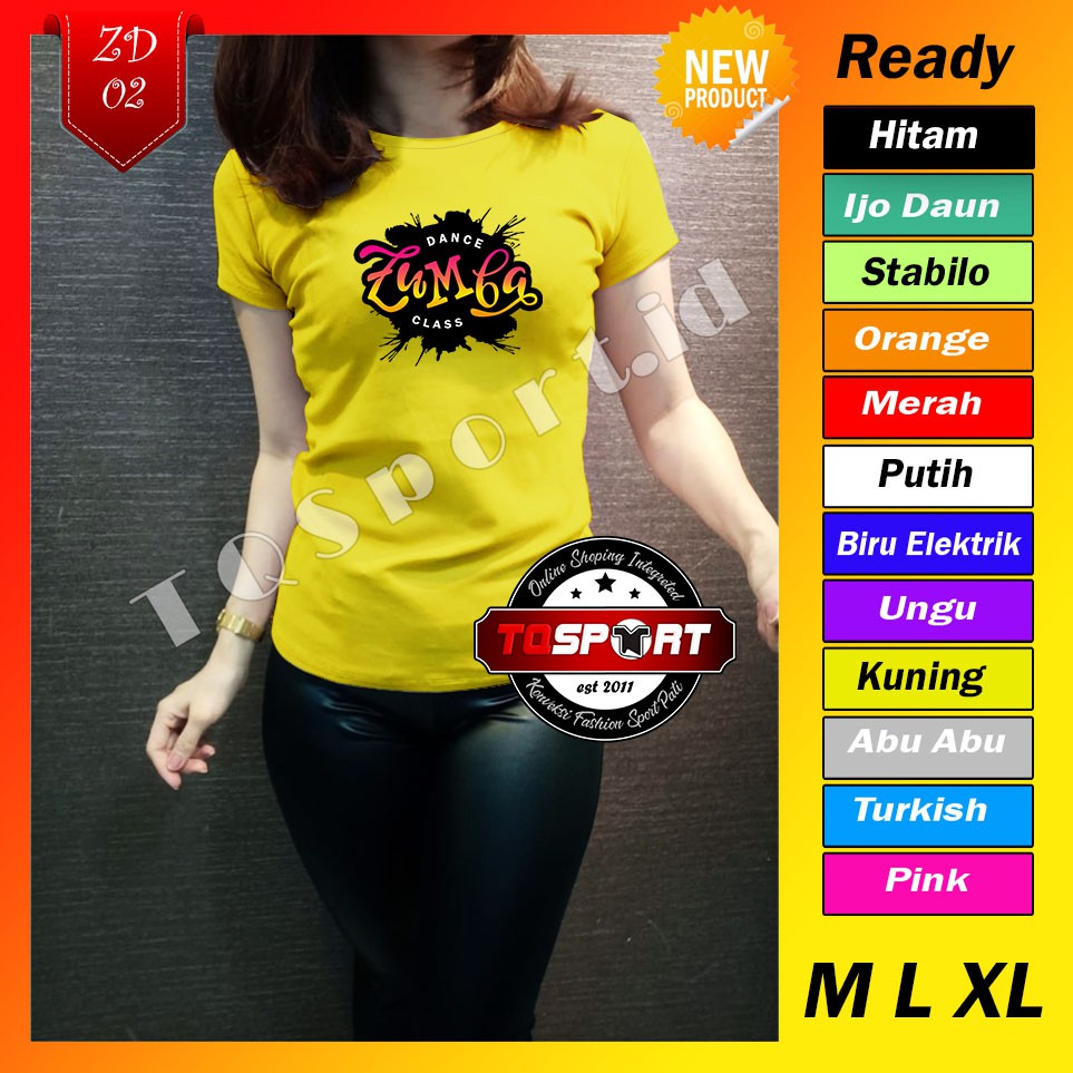 Jual BAJU ZUMBA KAOS Olahraga WANITA SENAM Fitnes Cewek PAKAIAN Lari Gym Zumba Dance Class ZD02 ...