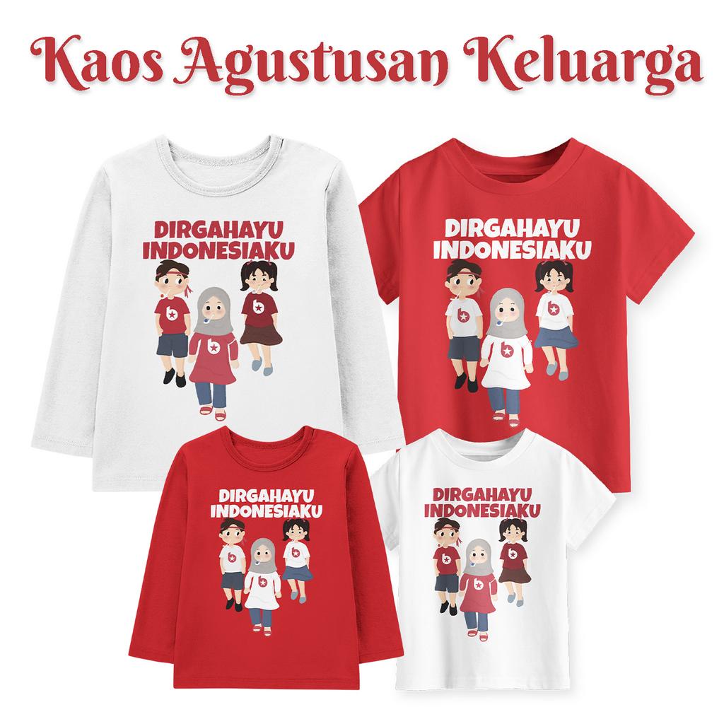 Jual Kaos Couple Family Agustusan Merah Putih Series Kemerdekaan Anak ...