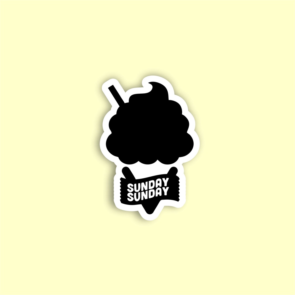 Jual stiker brand distro Sunday Aesthetic Logo daily grafiti Case phone ...