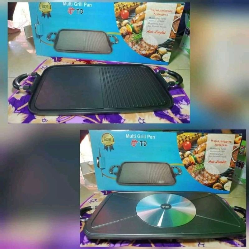 Jual MULTI GRILL PAN PANGGANGAN DAGING PANGGANGAN SATE TD | Shopee ...