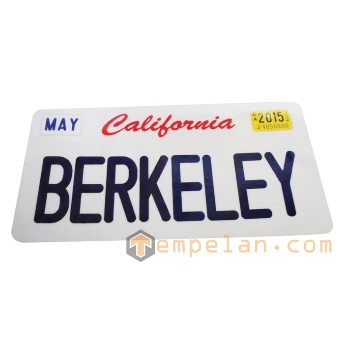 Jual STICKER PLAT CALIFORNIA BERKELEY | Shopee Indonesia