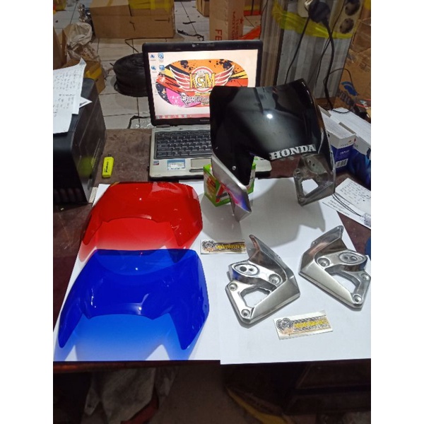 Jual visor lampu depan Tiger Revo set Dudukan visor Tiger 1 set ...