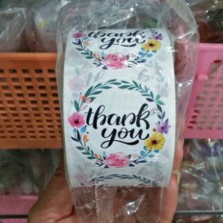 Jual Sticker Label Thank you 3 cm Toples Kue Kering Kemasan Cake ...