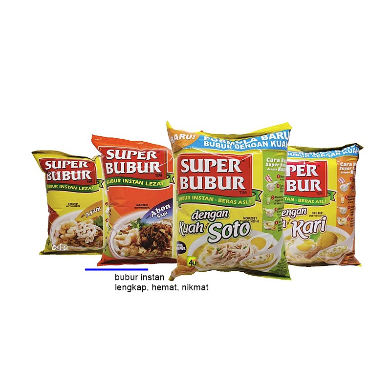Jual Super Bubur - Bubur Instan Lengkap - 1 bks | Shopee Indonesia