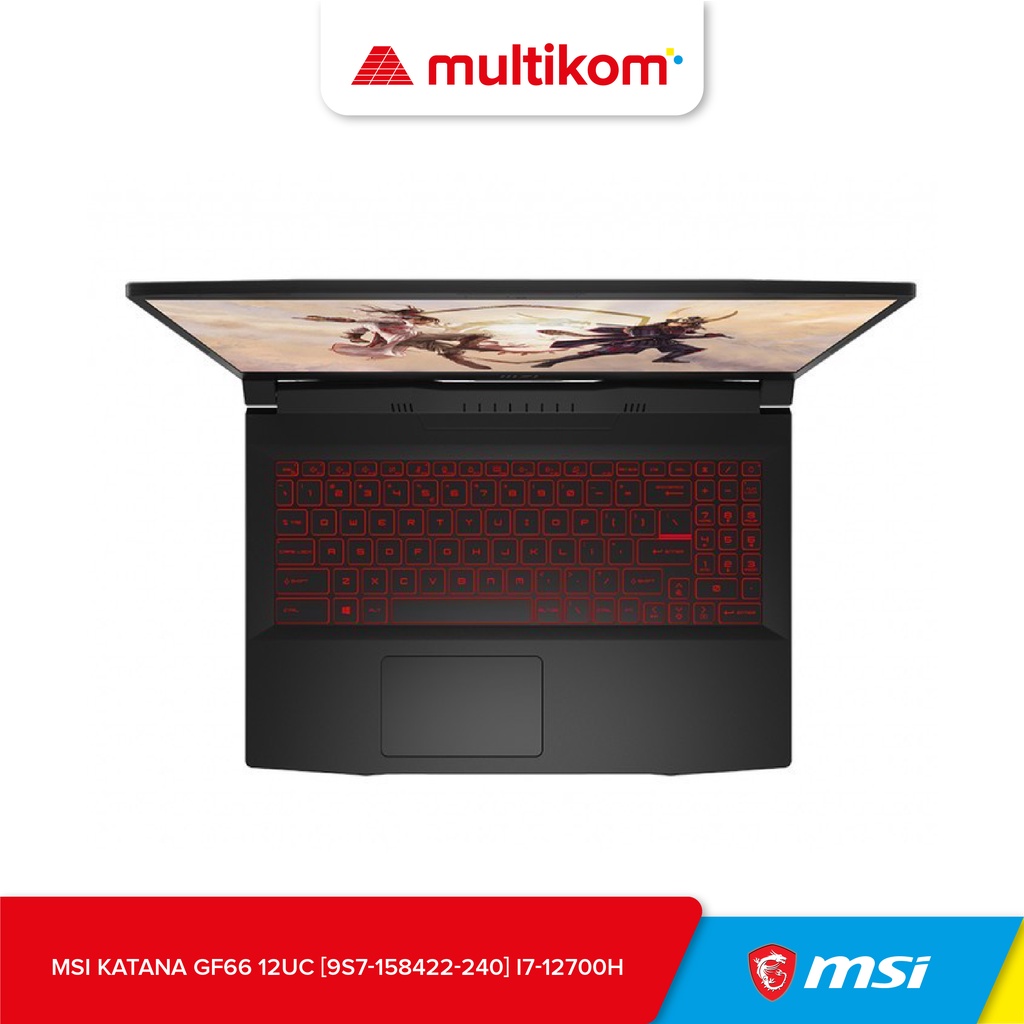 Jual MSI KATANA GF66 12UC [9S7-158422-240] i7-12700H 8GB 512GB RTX3050 4GB | Shopee Indonesia