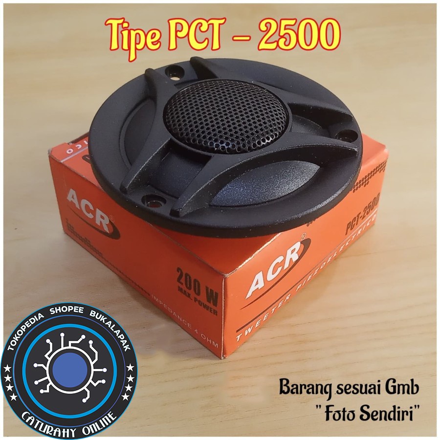Jual tweeter 200 watt pct-2500 tweter twiter Speaker piezo spiker ...