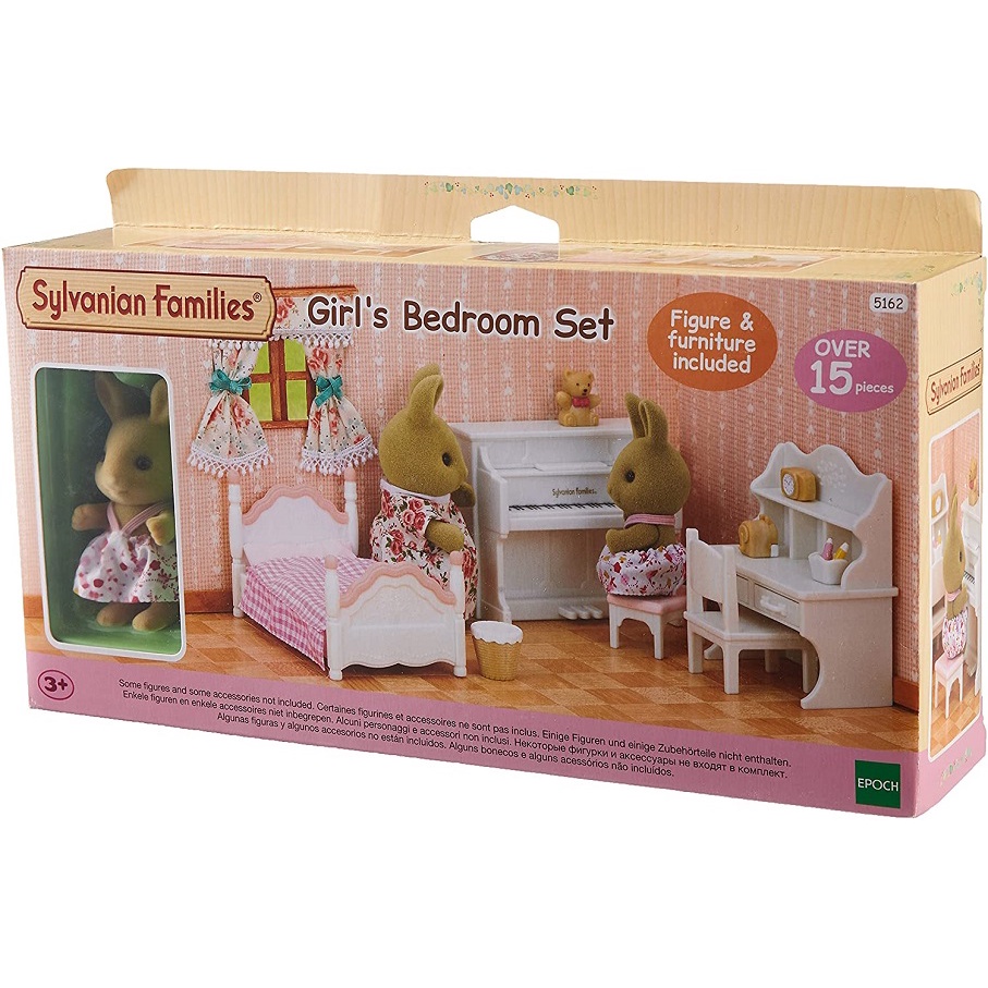 Jual Mainan Koleksi Sylvanian Families Girl's Bedroom Set with Rabbit ...