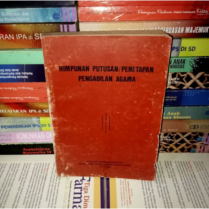 Jual ORIGINAL BUKU HIMPUNAN PUTUSAN/PENETAPAN PENGADILAN AGAMA | Shopee ...