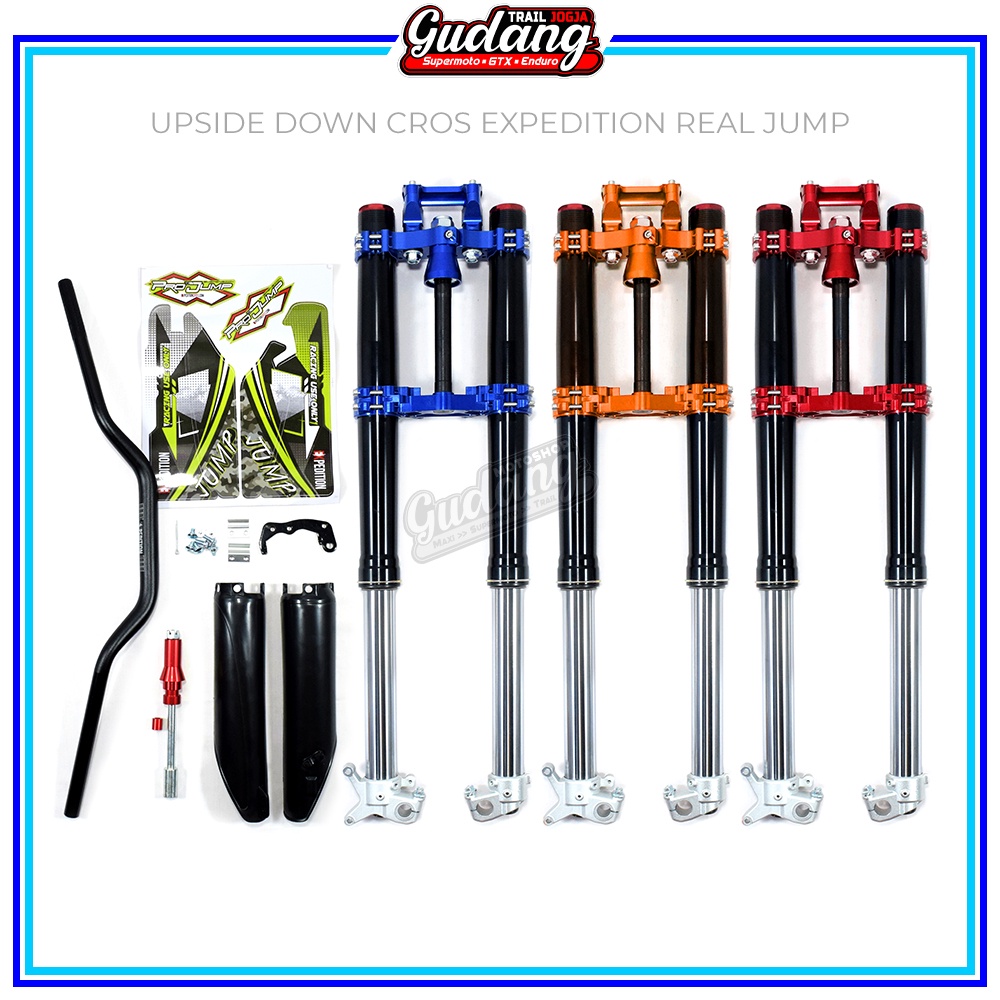 Jual Upsidedown Realjump USD Real Jump EXPEDITION Shock Depan FREEDAY Double Klik KLX 150 CRF ...