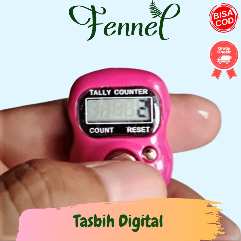 Jual Tasbih Tasbeh Digital Alat Hitung Digital Led Tasbih Jari Counter ...