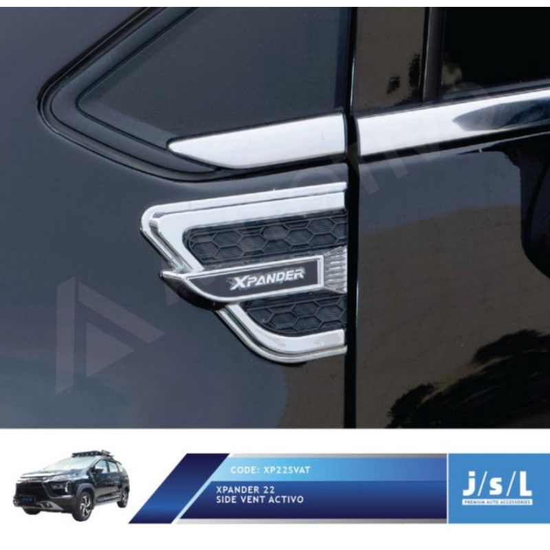 Jual Side Ven Air Flow Mitsubishi Xpander ultimate 2022 Hitam list ...