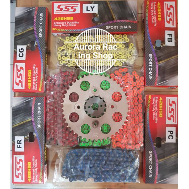 Jual Gear Set SSS 428 Supra X 125 - Blade New - Revo - Supra Fit New ...