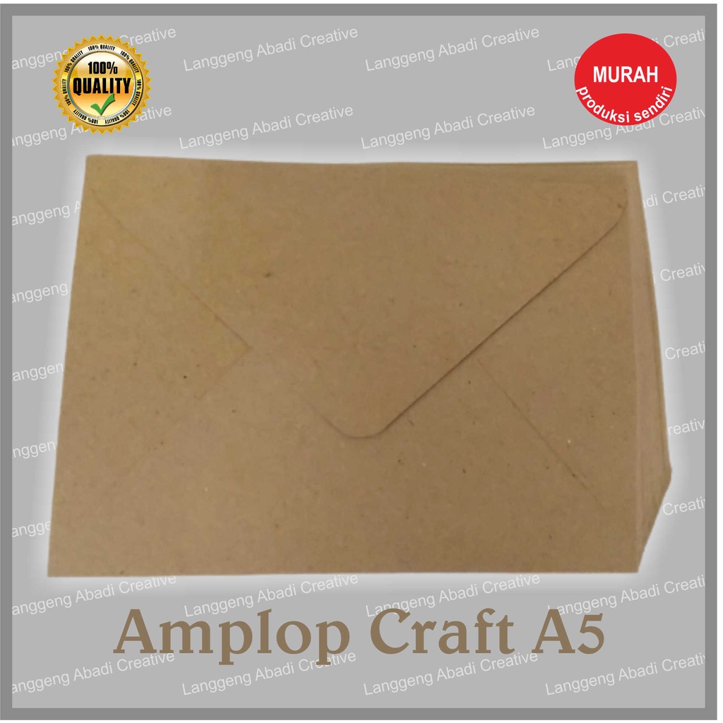 Jual AMPLOP A5 vintage KERTAS COKLAT KRAFT KLASIK RUSTIC RETRO JASMINE ...