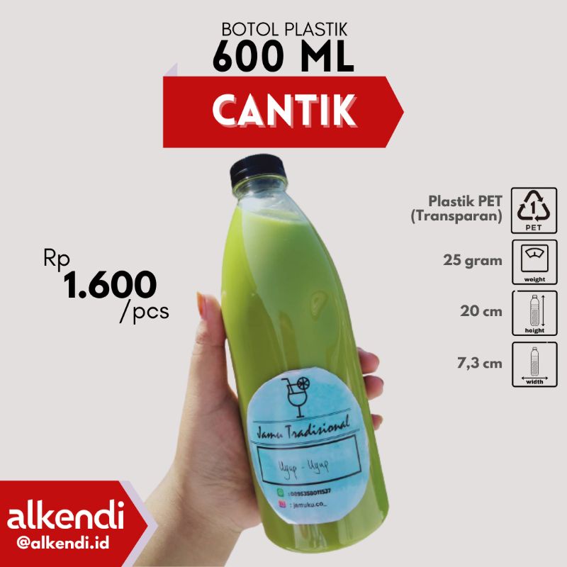 Jual BOTOL CANTIK 600 ML | Shopee Indonesia