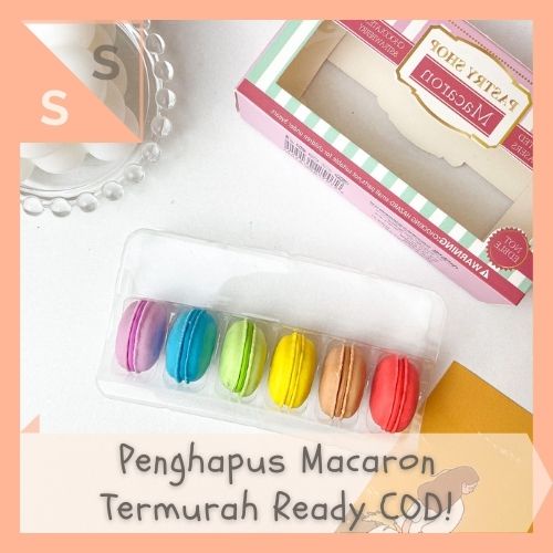 Jual [simplyshop] Penghapus Karet 3D Kue Biskuit Macaron Pastel Cake ...