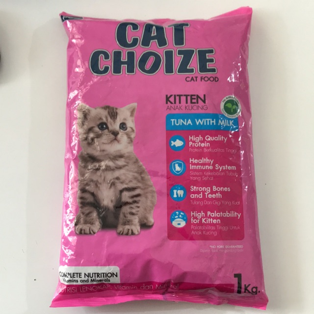 Jual Cat Choize Kitten Tuna with Milk kemasan 1 kg | Shopee Indonesia