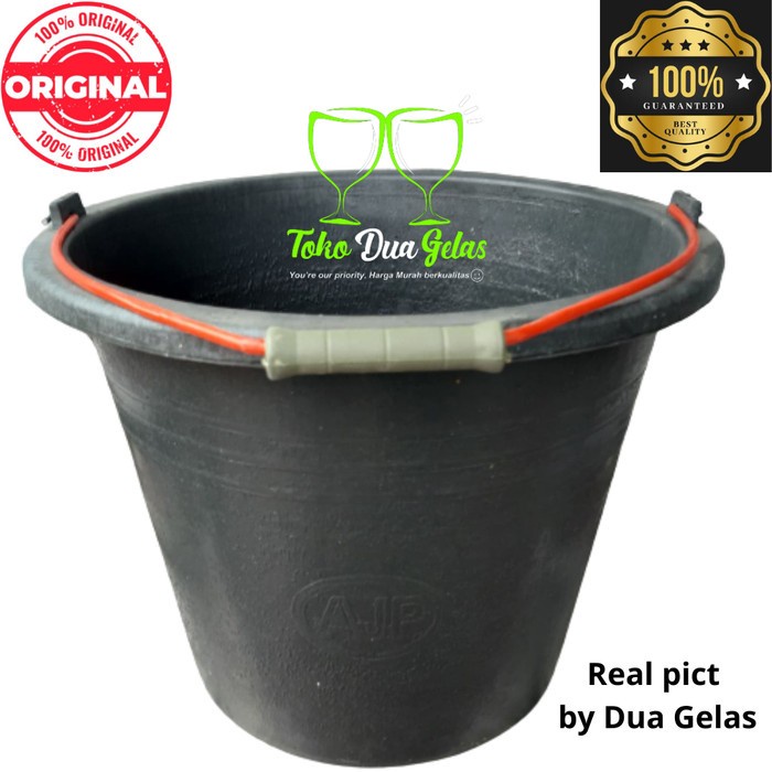 Jual Ember Hitam Cor Plastik Karet Hitam Tebal 5 Liter Anti Pecah 6 ...