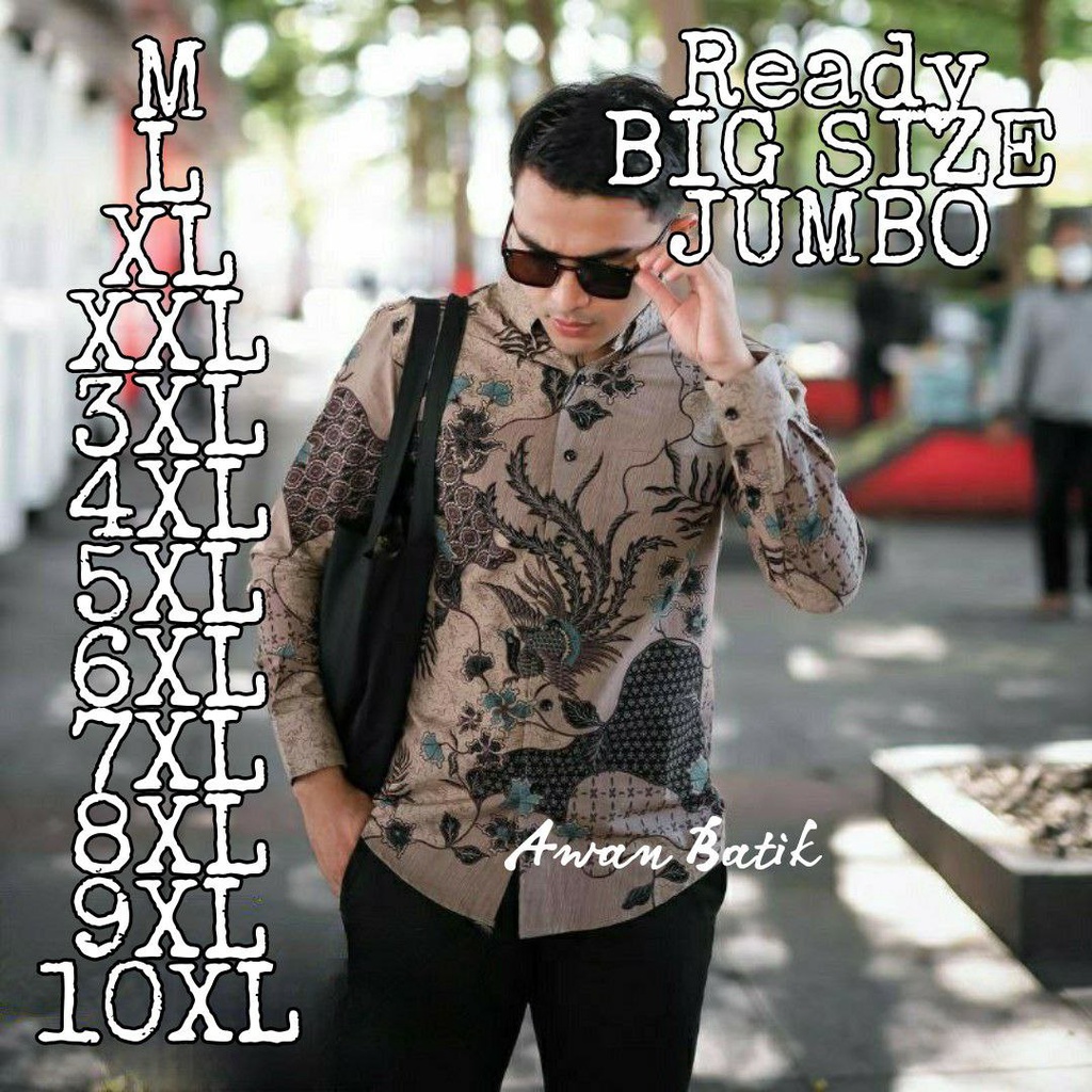Jual BATIK JUMBO BOS BIG SIZE JUMBO M L XL XXL 3XL 4XL 5XL 6XL 7XL 8XL 9XL 10XL MURAH BATIK SJ ...
