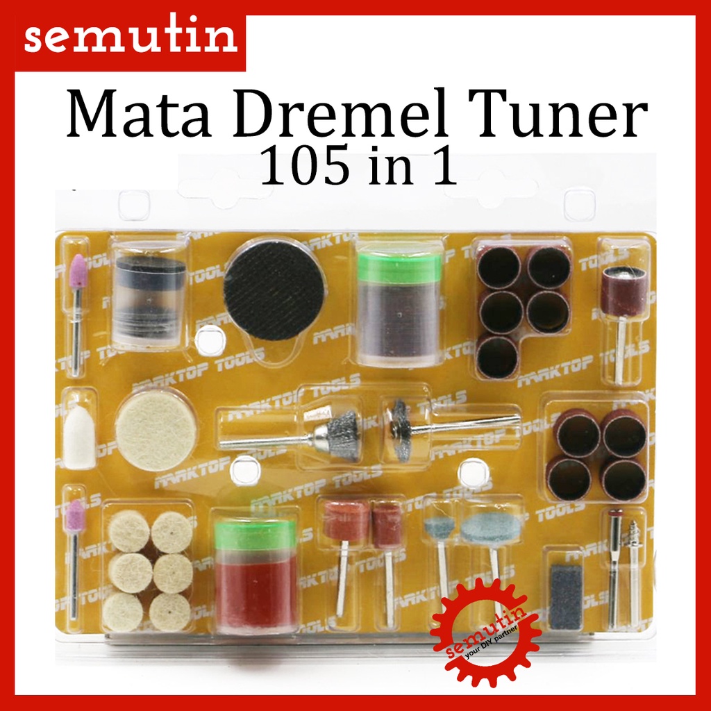 Jual Mata Dremel Tuner 105 in 1 / Grinda Mini Rotary Grinder Drill ...