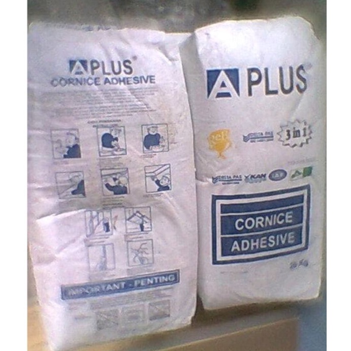 Jual CORNICE COMPOUND GYPSUM/KOMPON GYPSUM/COMPOUND APLUS | Shopee ...