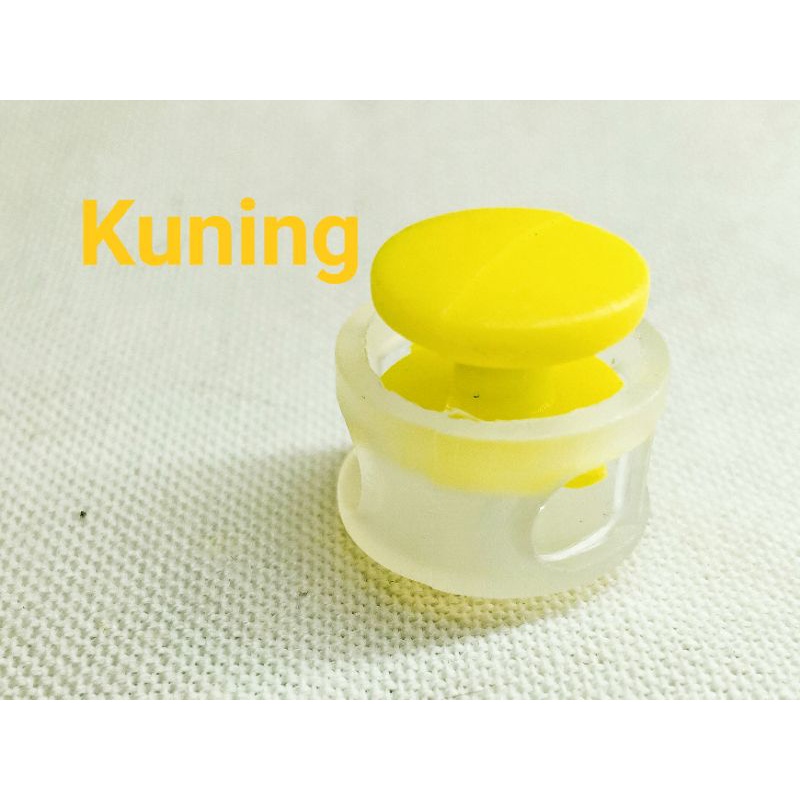 Jual Stopper Plastik satuan/stoper klakson warna untuk tali 4mm ...