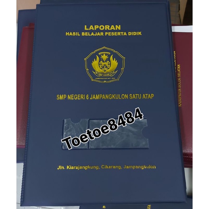 Jual Map Raport Isi 20 lembar ( 10 pasang ) isi lampiran mika doff ...