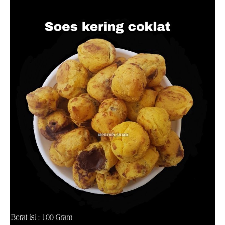 Jual Mini Soes Kering Coklat Lumer / Cemilan kekinian 100 Gram | Shopee ...