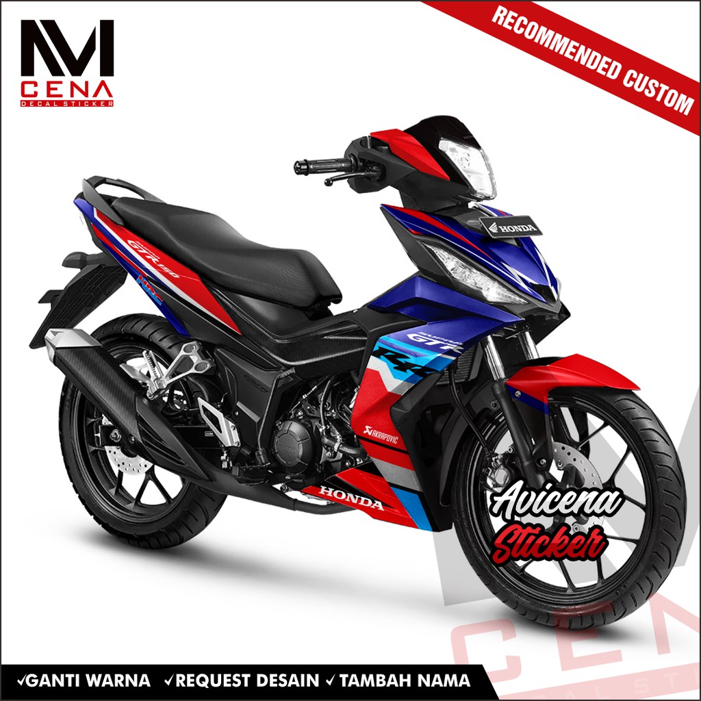 Jual Sticker Decal Honda Supra GTR 150 Decal Sticker Supra GTR Sticker ...