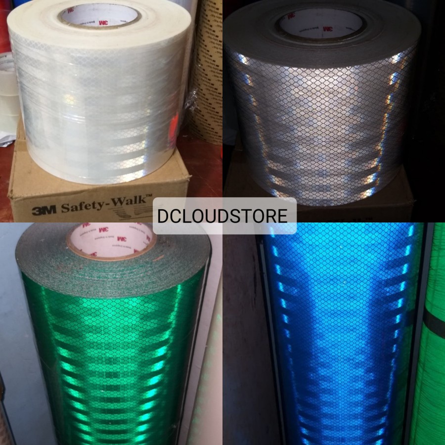 Jual 3M EGP Stiker Reflektor Tape 5 inch ( 12cm ) x 45M Sticker Putih ...