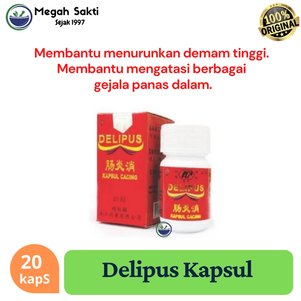 Jual MGS - Delipus Kapsul Cacing Obat Herbal untuk Demam dan Tifus ...