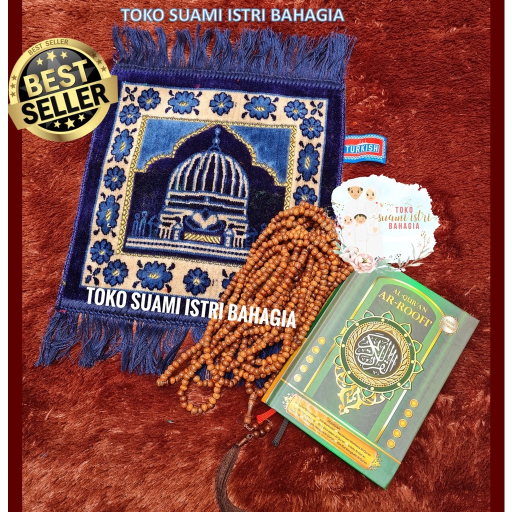 Jual Sajadah Turkish Kecil Mini Persegi 35 Cm x 35 Cm Turki Muka Kepala ...