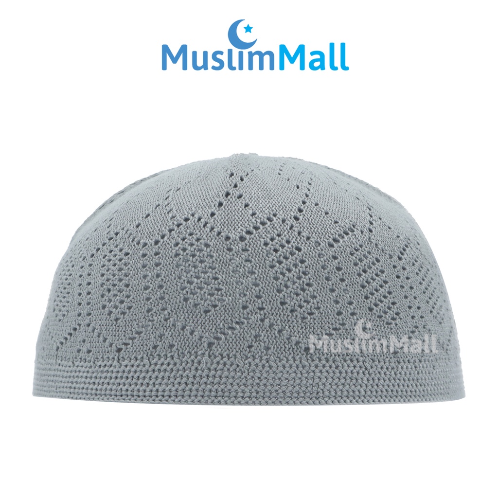 Jual Peci Rajut Mercan Turki Kopiah Haji Abu-abu - TheKufi | Shopee ...