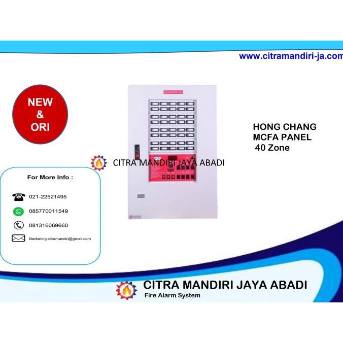 Jual Mcfa Panel 40 Zone Hong Chang Master Control Fire Alarm | Shopee ...